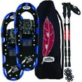 Hike Recreational Series Snowshoe Kit with SV2 Bindings, Ski Poles and ...