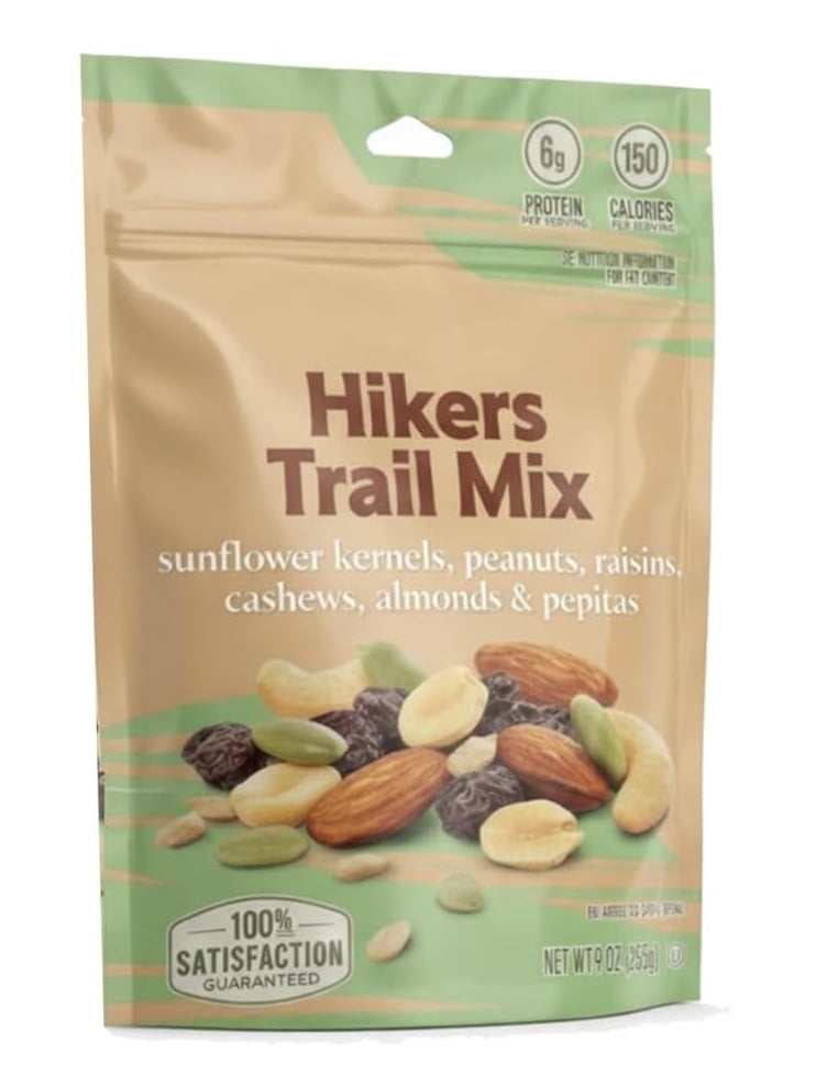 Hikers Classic Mountain Trail Mix: Sunflower Kernels, Peanuts, Raisins ...