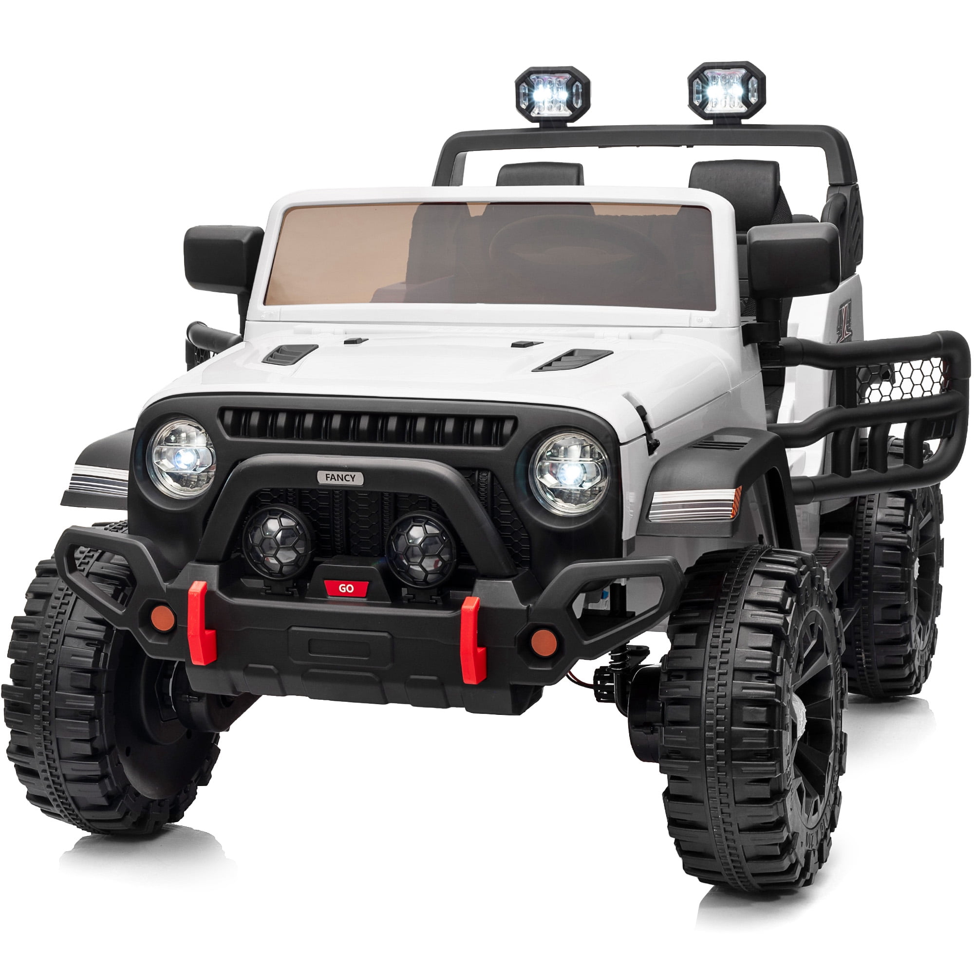 Hikiddo 12 Volt Kids Ride on Toys Truck, 2 Seater Electric Ride on Car ...