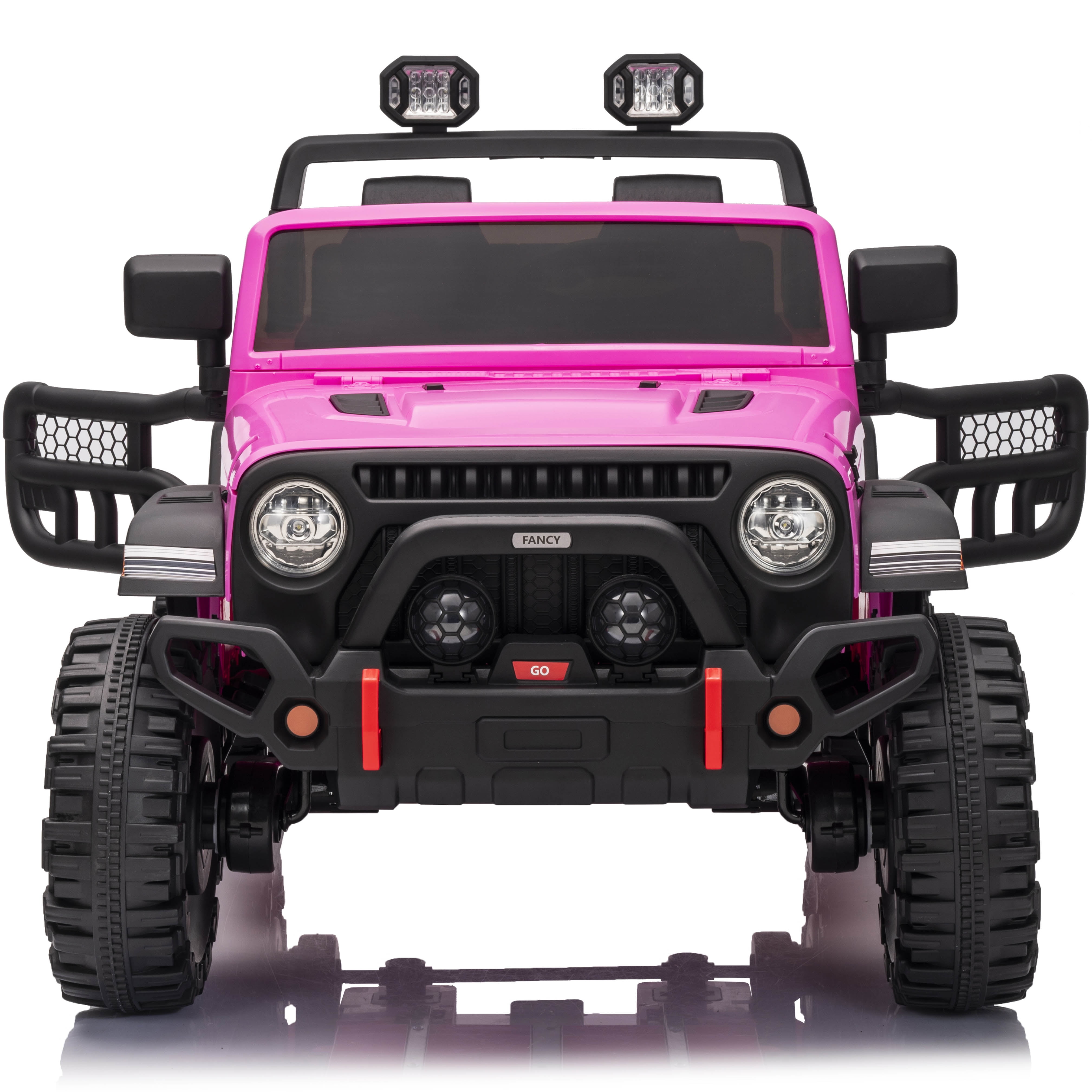 Hikiddo 12V Ride on Toy, 2-Seater Kids Ride-on Truck Electric Car with ...