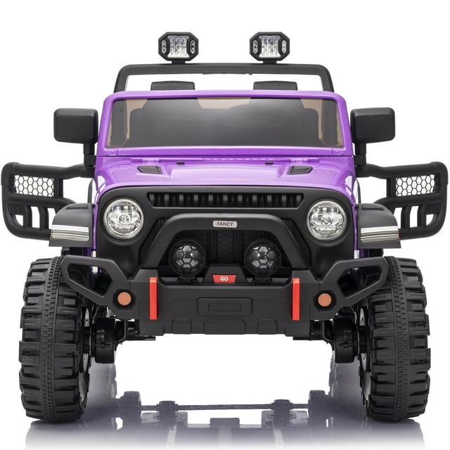 Hikiddo 12V 4WD 2-Seater Kids Electric Car, Parental Control Ride-on ...