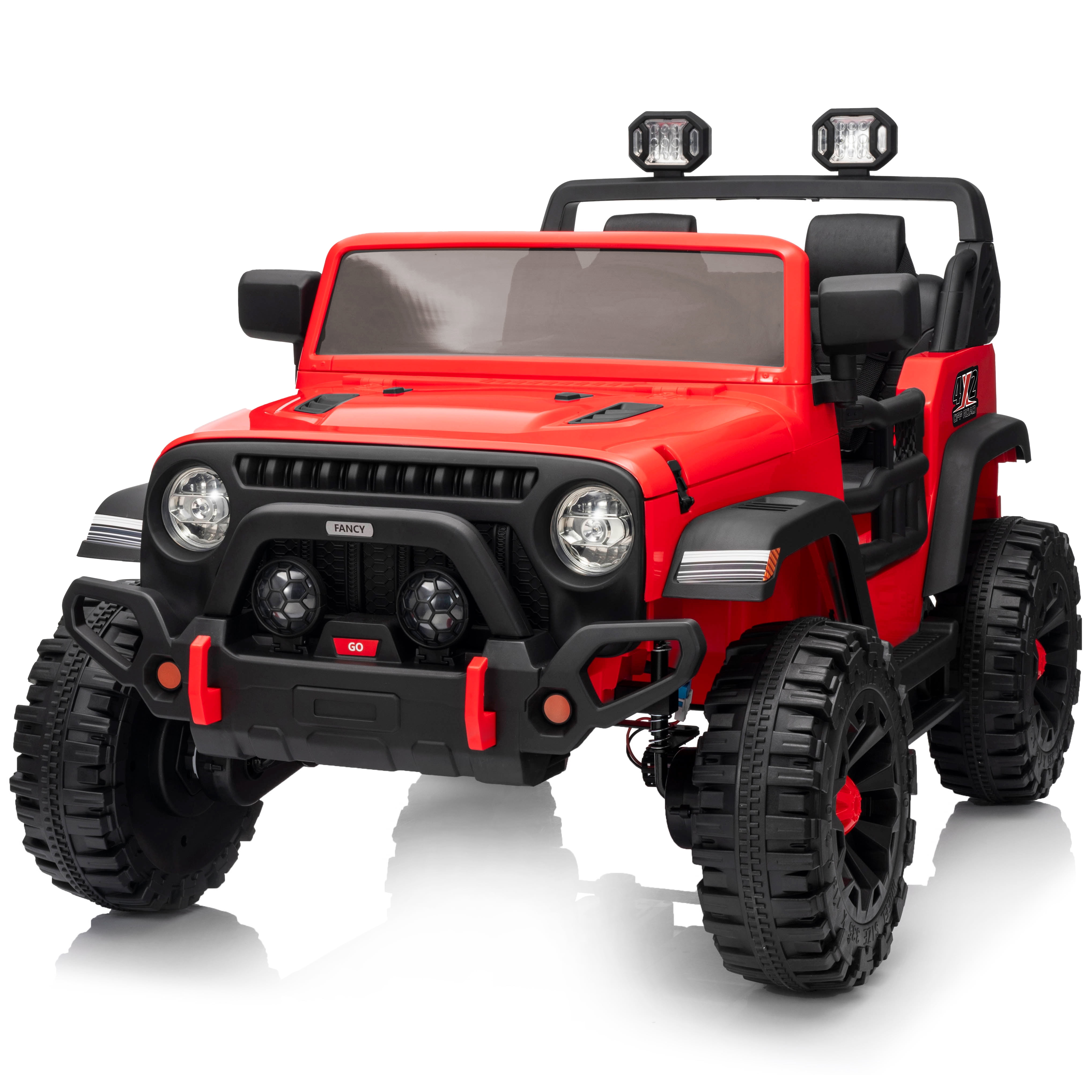 Hikiddo 12V 4WD Children's Battery Operated Ride on Toy, 2-Seater ...