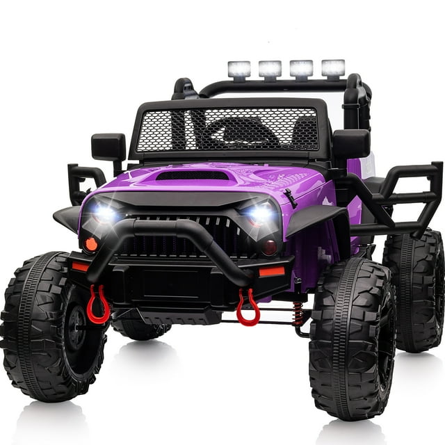 Outfunny 2-Seater 12V Kids Ride Ons Truck Car with Remote, Bluetooth ...