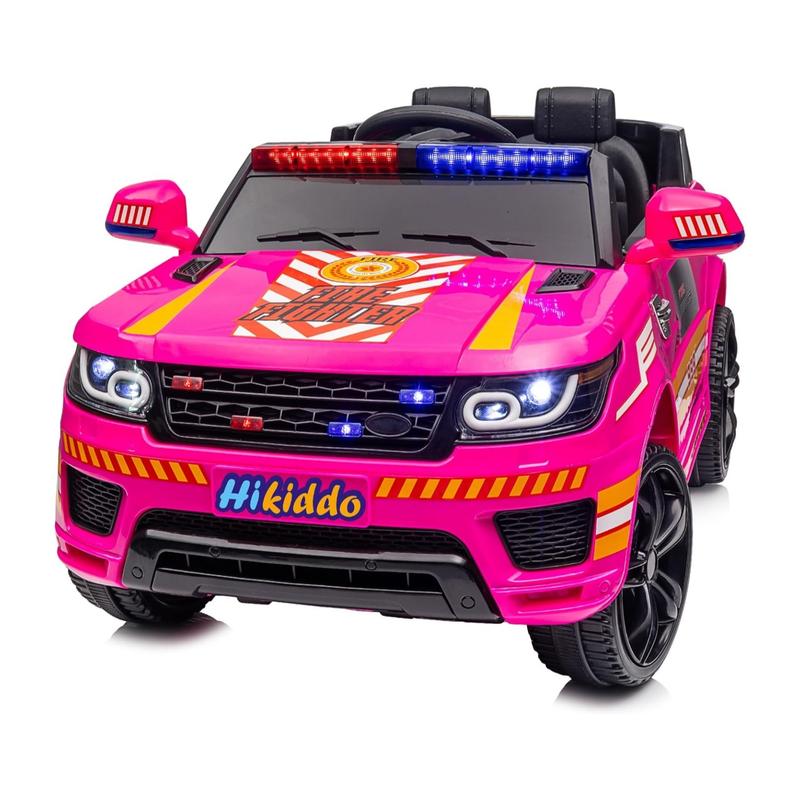 Hikiddo 24 Volt Electric Police Car Ride-on for Kids, 24V Ride on Toy ...