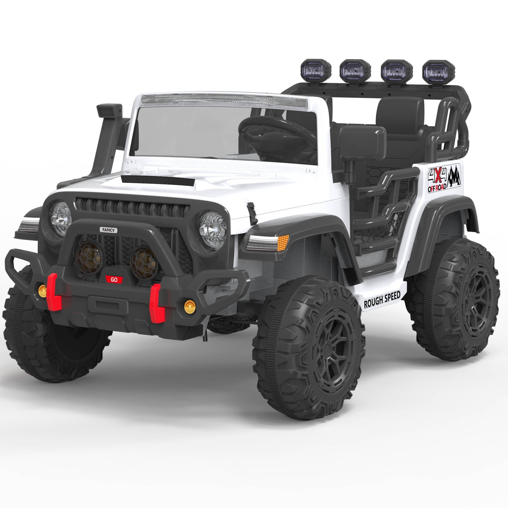Hikiddo 24V 2 Seater Ride on Truck, 4WD Electric Ride on Car Vehicle ...