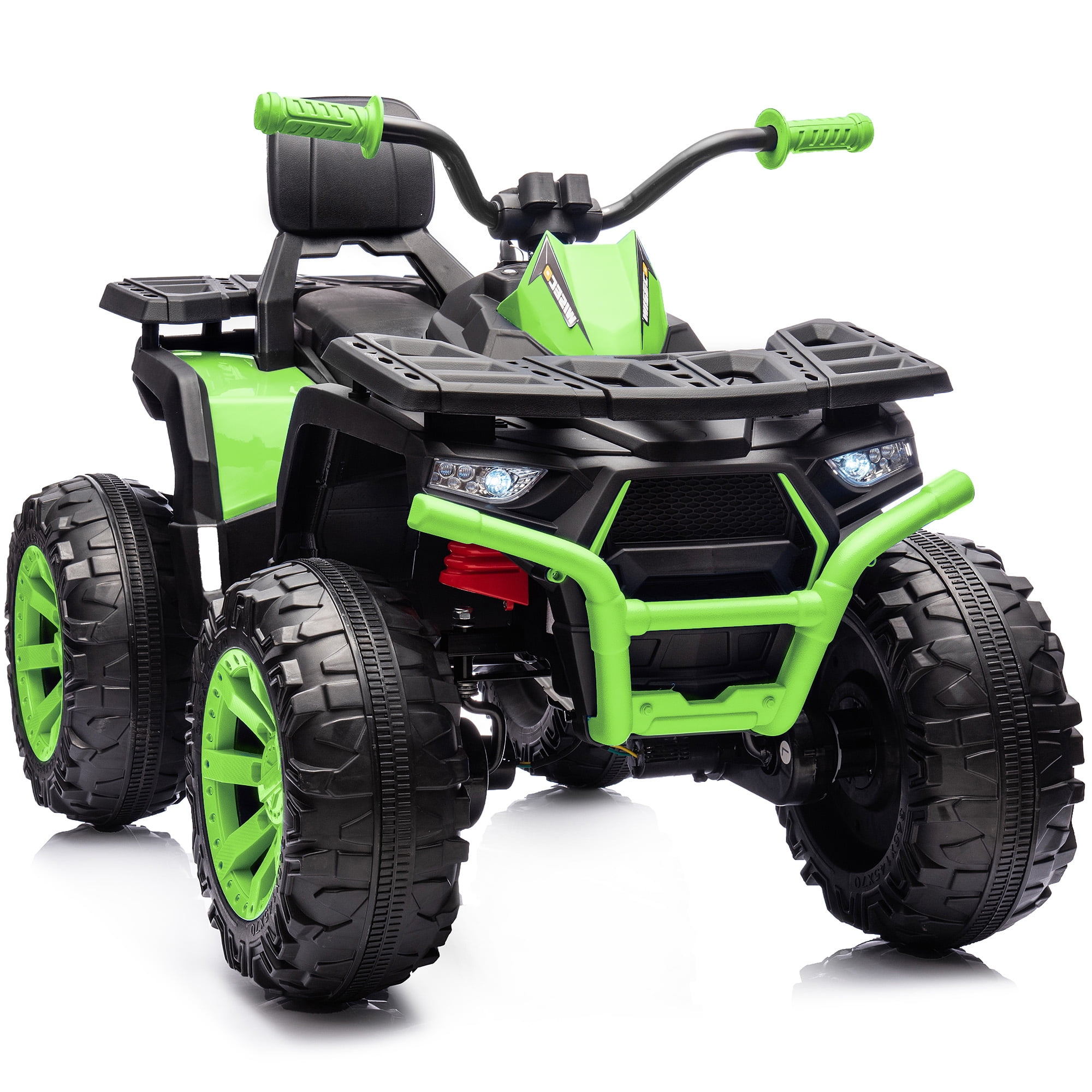Hikiddo 24V 4WD Kids ATV 4 Wheeler, 2-Seater Powered Ride on ATV Toy ...