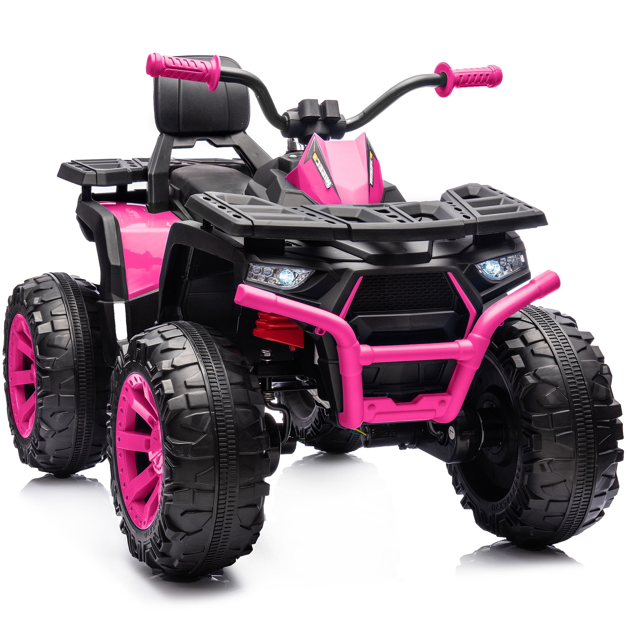 Hikiddo 24V 4WD Kids ATV 4 Wheeler, 2-Seater Powered Ride on ATV Toy ...