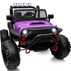 TOBBI 12V 2 Seater Kids Electric Ride On Toy School Bus, Ride On Car w ...