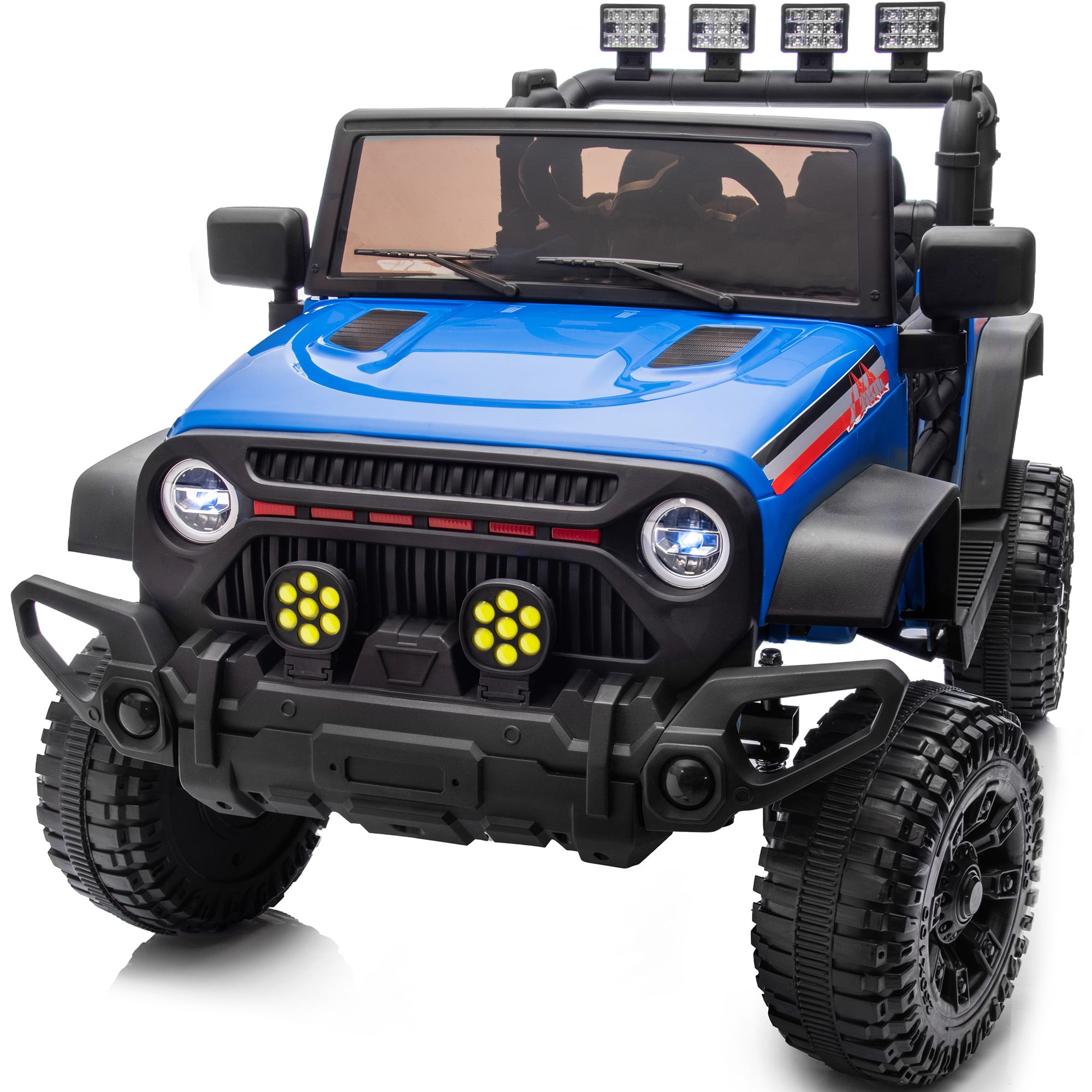 Hikiddo 4WD Kids Ride on Truck Car, 12V 7Ah Ride on Toy Electric Cars ...