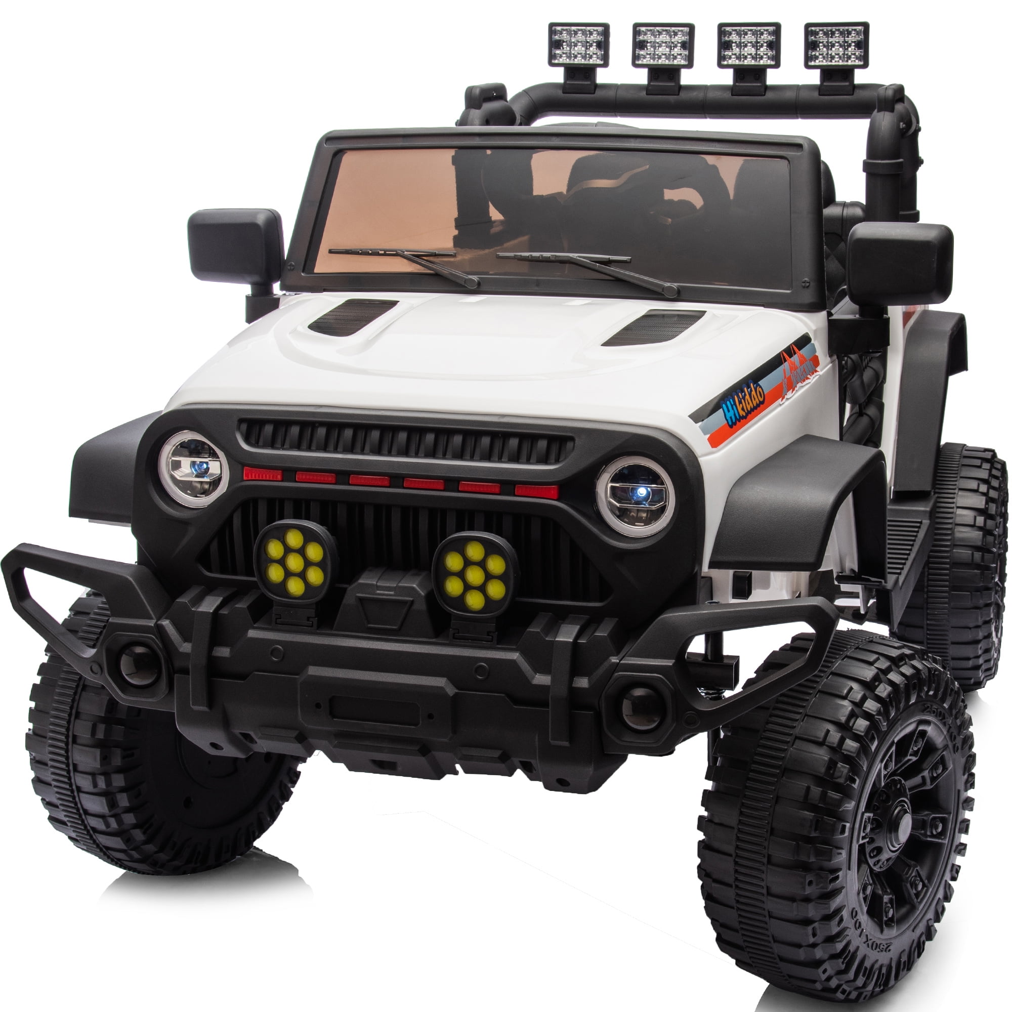 Hikiddo 4WD Kids Ride on Truck Car, 12V 7Ah Ride on Toy Electric Cars ...