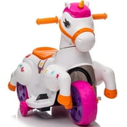 CIPACHO Unicorn Kids Ride On Toy, Electric Rocking Horse Car with Music ...