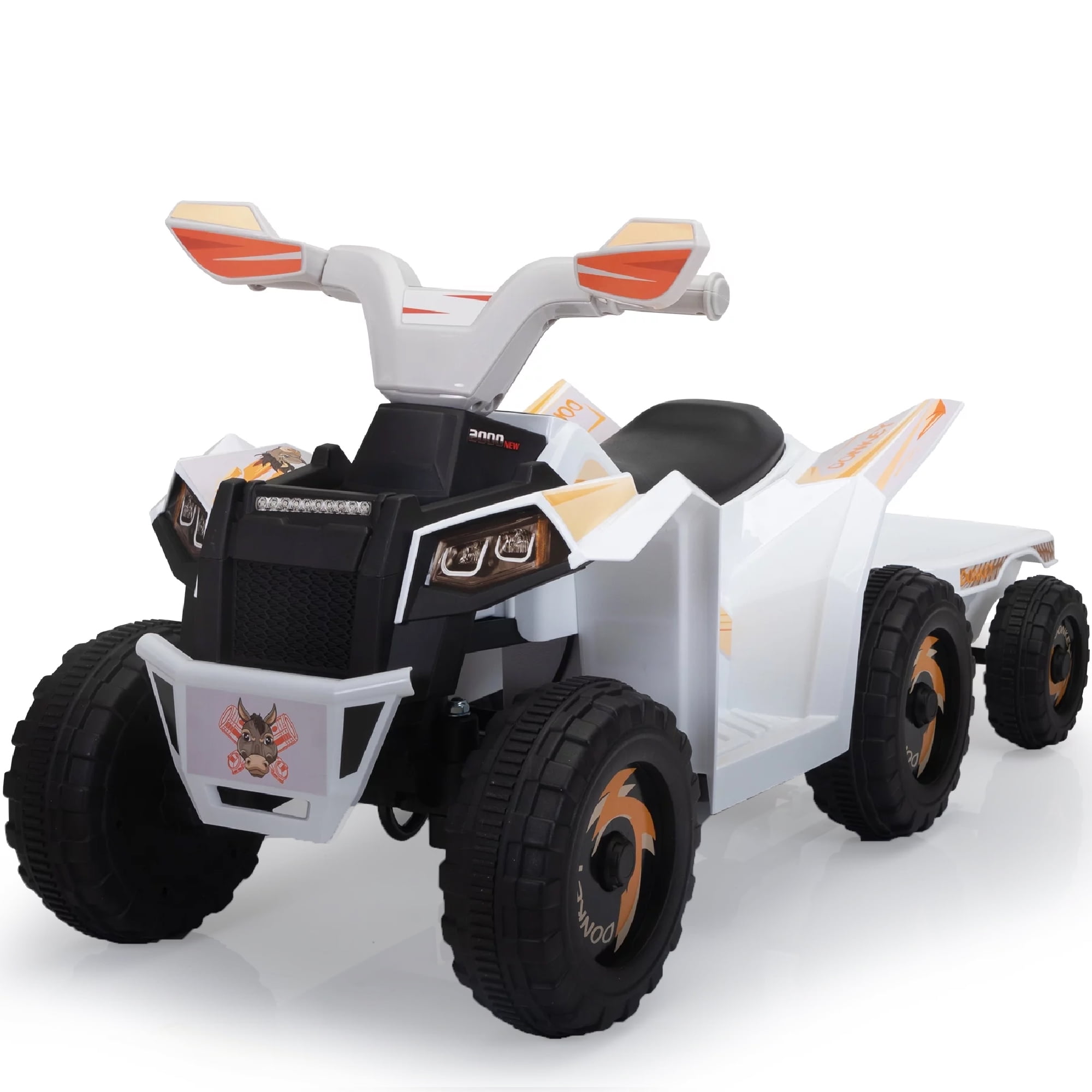 Hikiddo 6V Battery Powered Quad, Operated Ride-On ATV Toy for ...