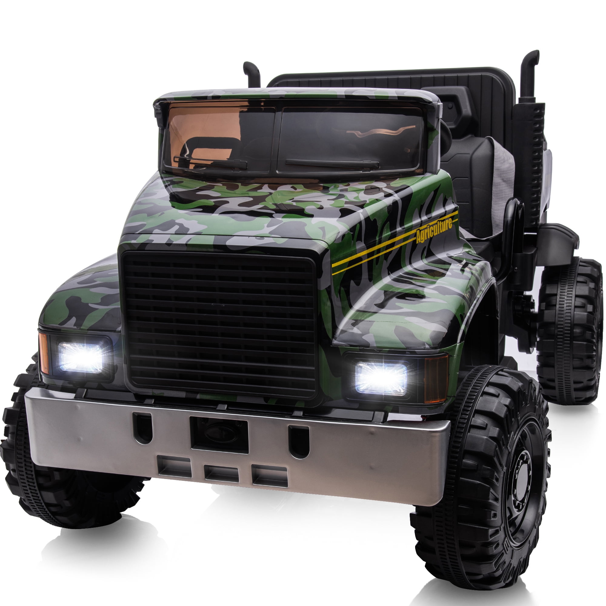 Hikiddo JC222 24V Ride on Toy, Kids Ride On Dump Truck 2 Seater with ...