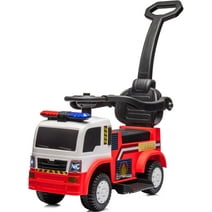 Battat Rollin' Lion Animal Ride-On Toy with Wooden Handle, Toddler and ...