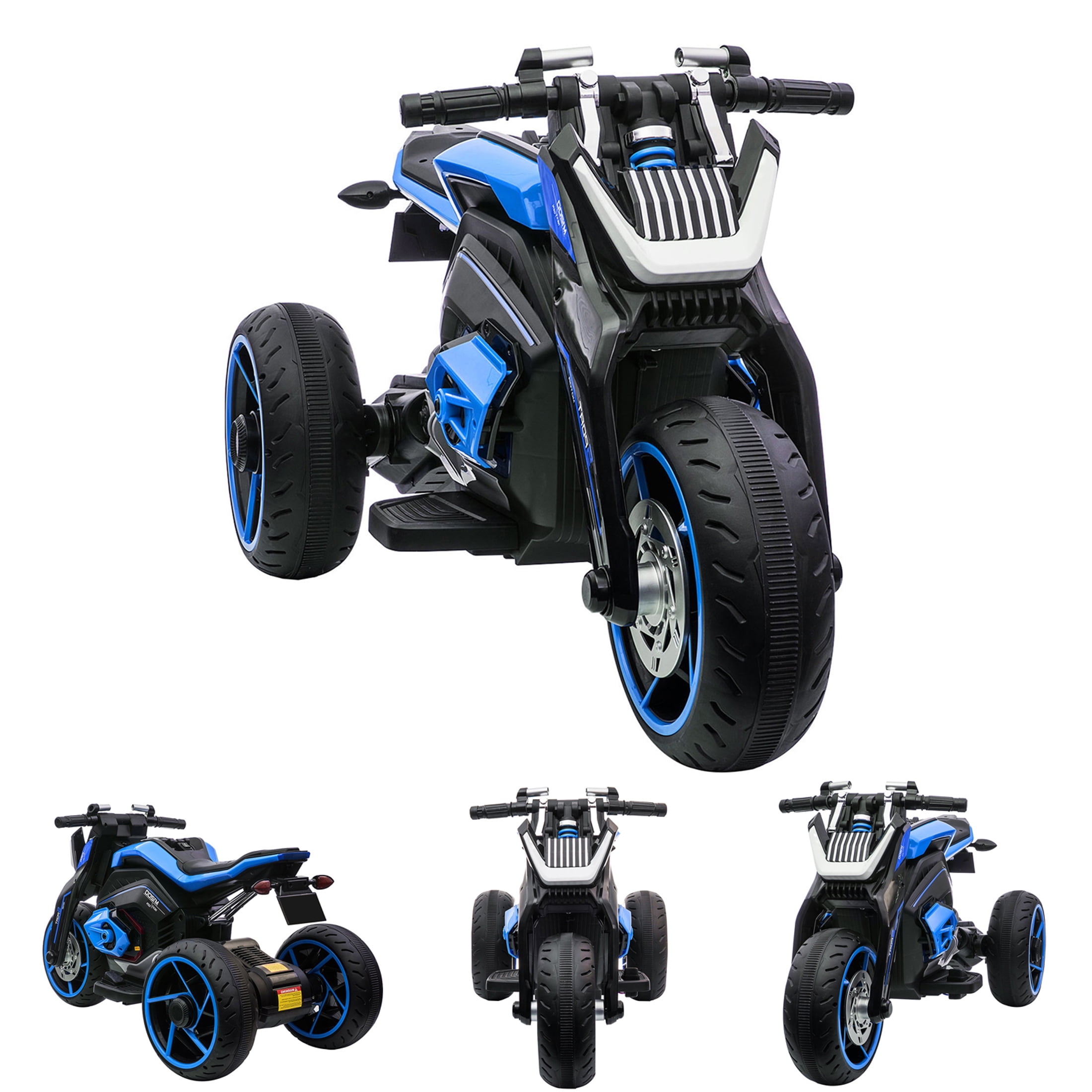 Ride On Motorcycle With Music Panel And Horn TOBBI 12V Kids Ride-On ...