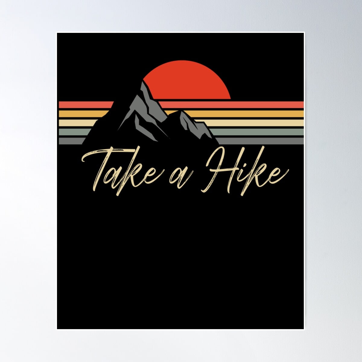 Hiking Apparel Outdoor Backpacking Camping Hiking Poster Wall Art ...