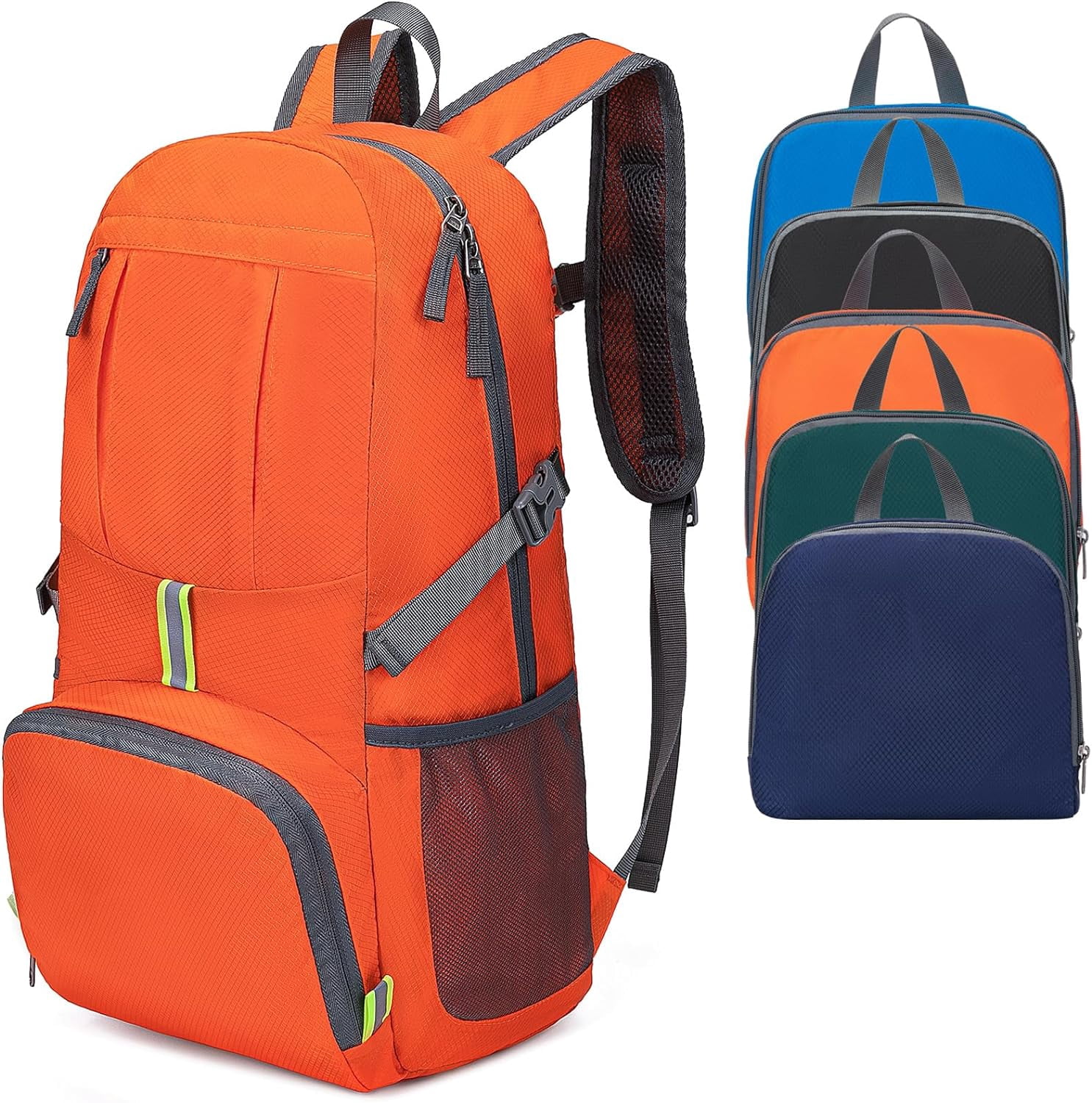 Hiking Backpack, 35L Camping Travel Backpack Packable Outdoor Sports ...