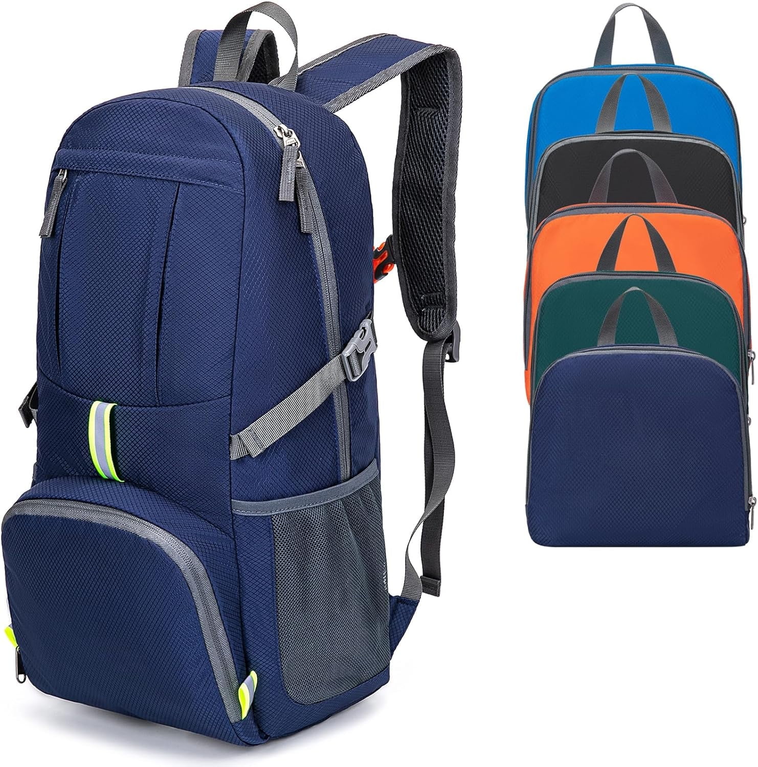 Hiking Backpack, 35L Camping Travel Backpack Packable Outdoor Sports ...