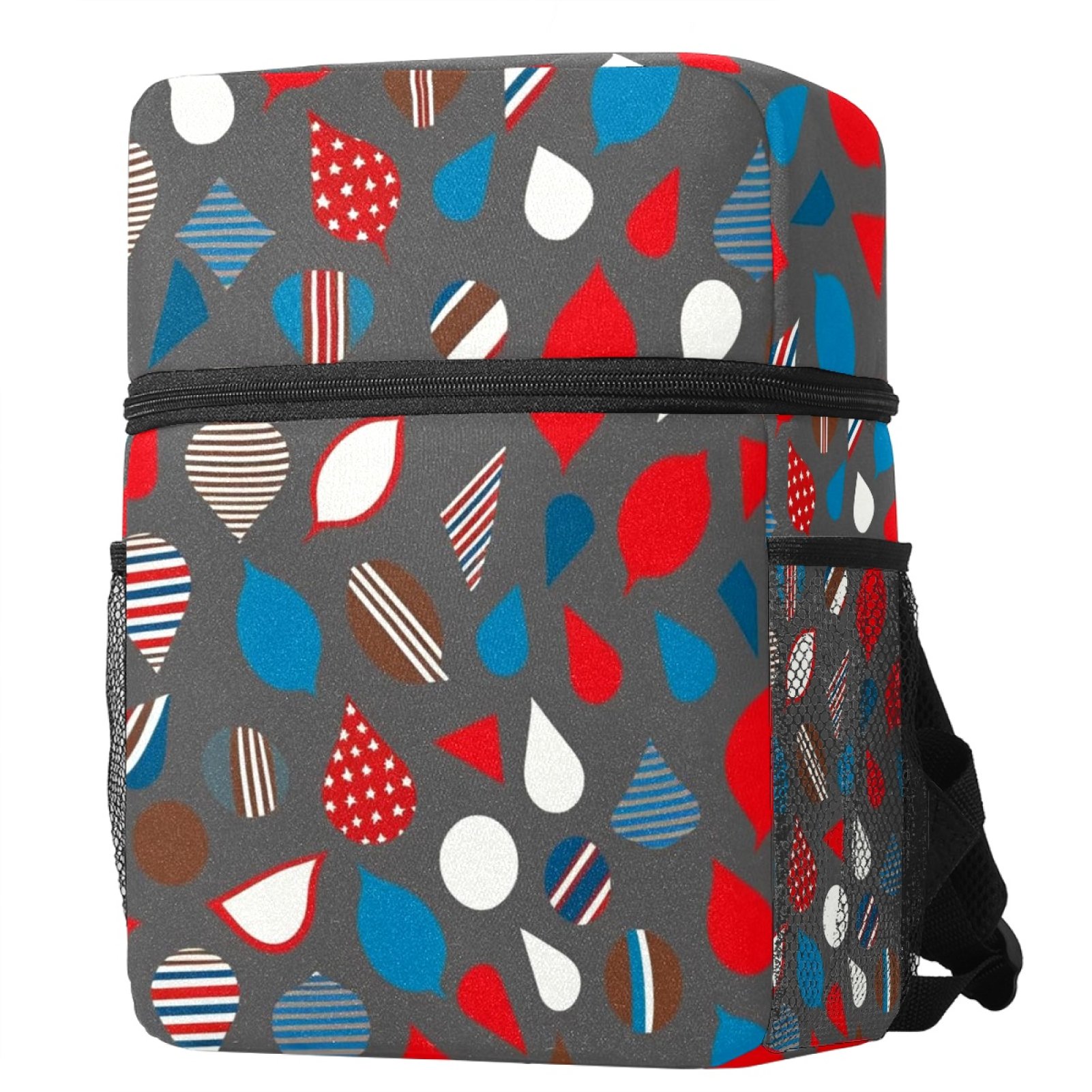 Hiking Backpack,Backpack for Men,Flip over Rectangular Backpack,Floral ...