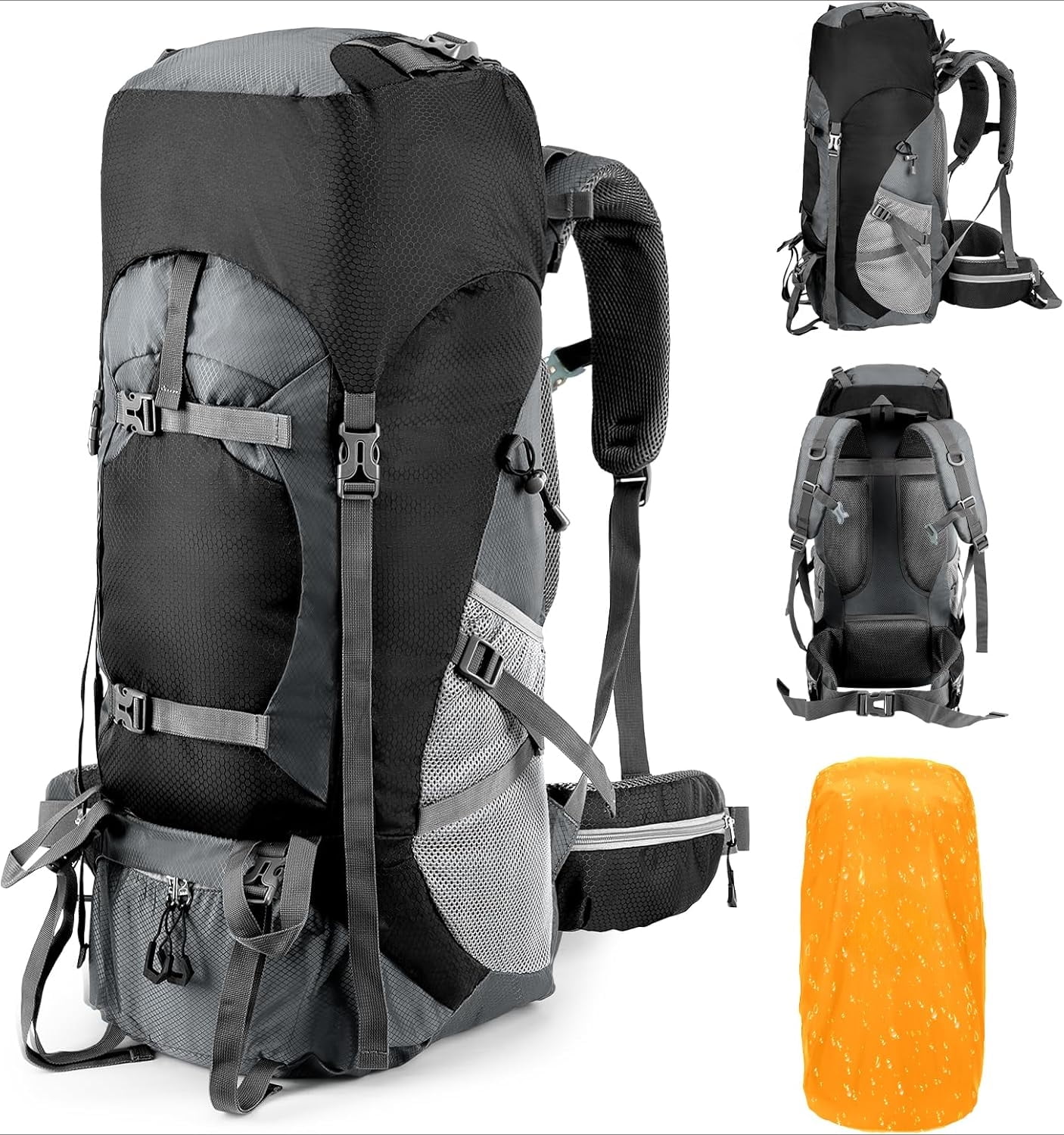 Hiking Backpacks 40L 70L 90L Camping Backpacking Packs for Men Women ...