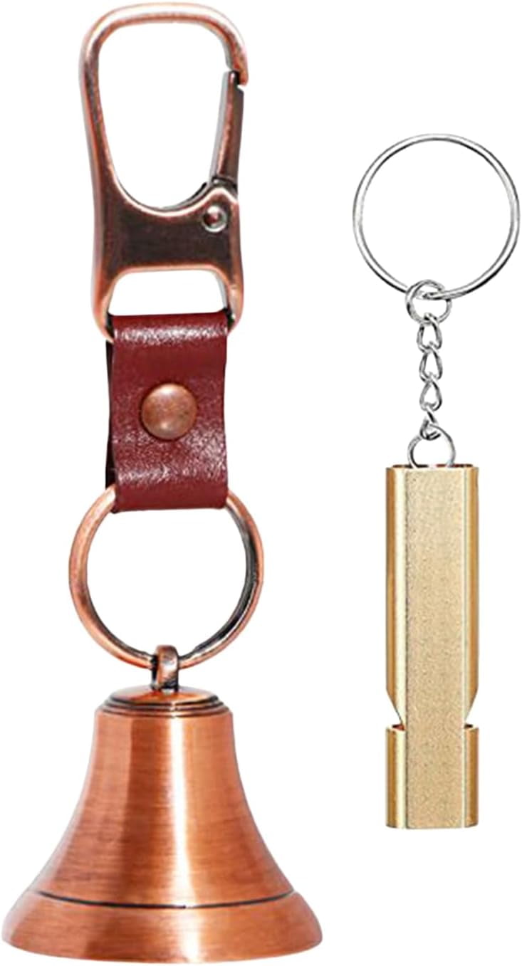 Hiking Bells for Bears - Loud Portable Metal Bear Whistle Main Function ...