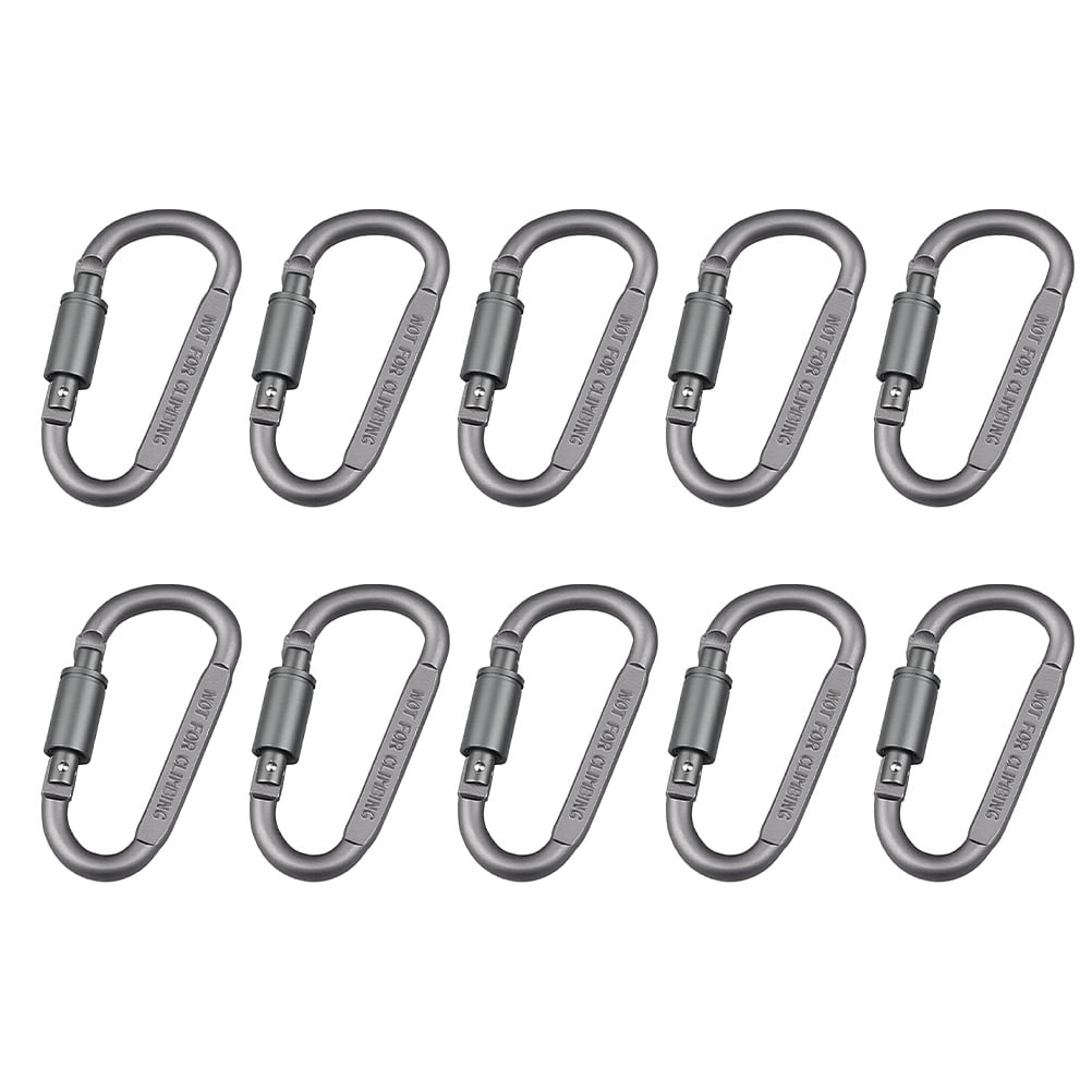 Hiking Carabiner Carabiners Buckle Mountain Climbing Clips Hook Camping ...