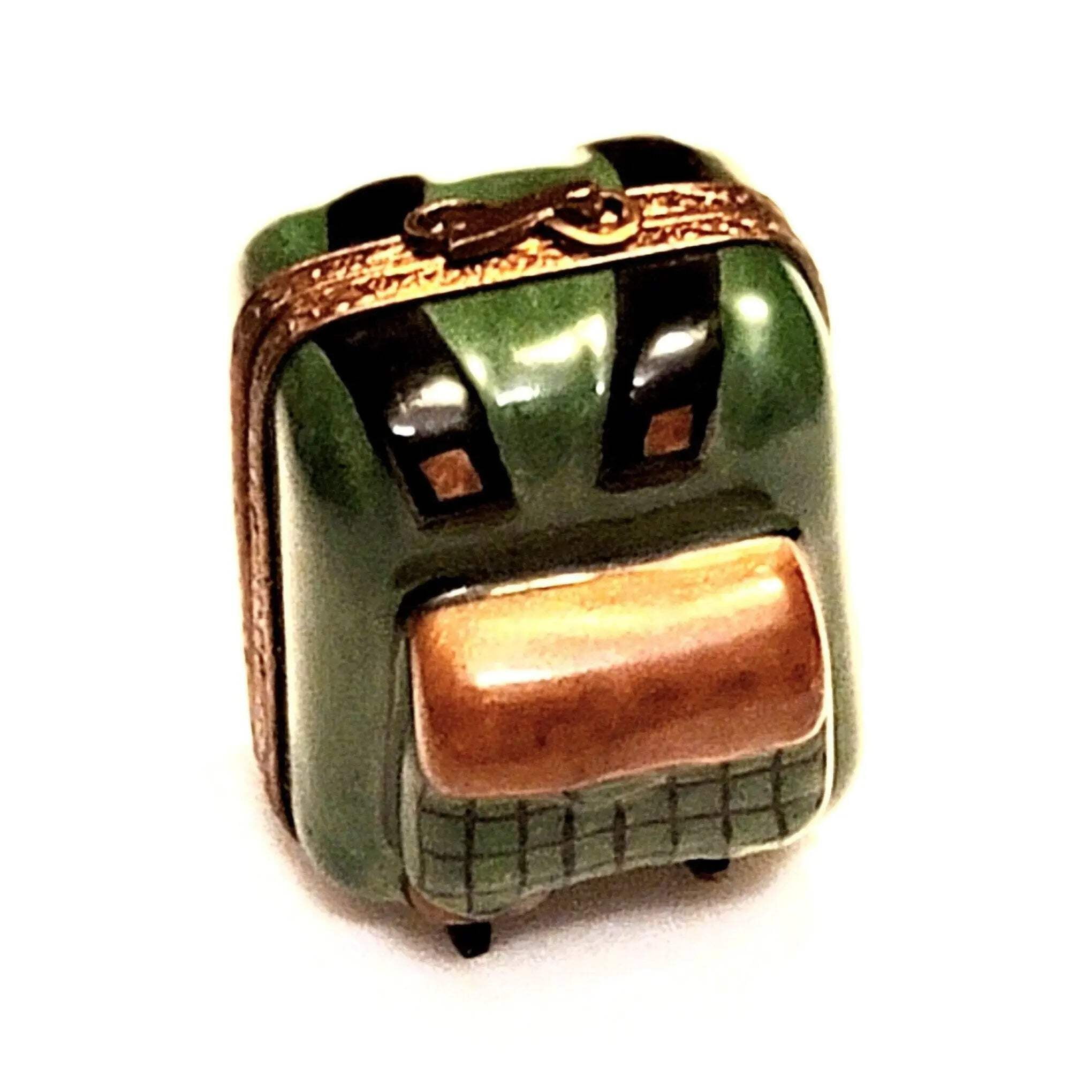 Elegant Green Hiking Box for Nature Lovers Limoges Box Porcelain ...