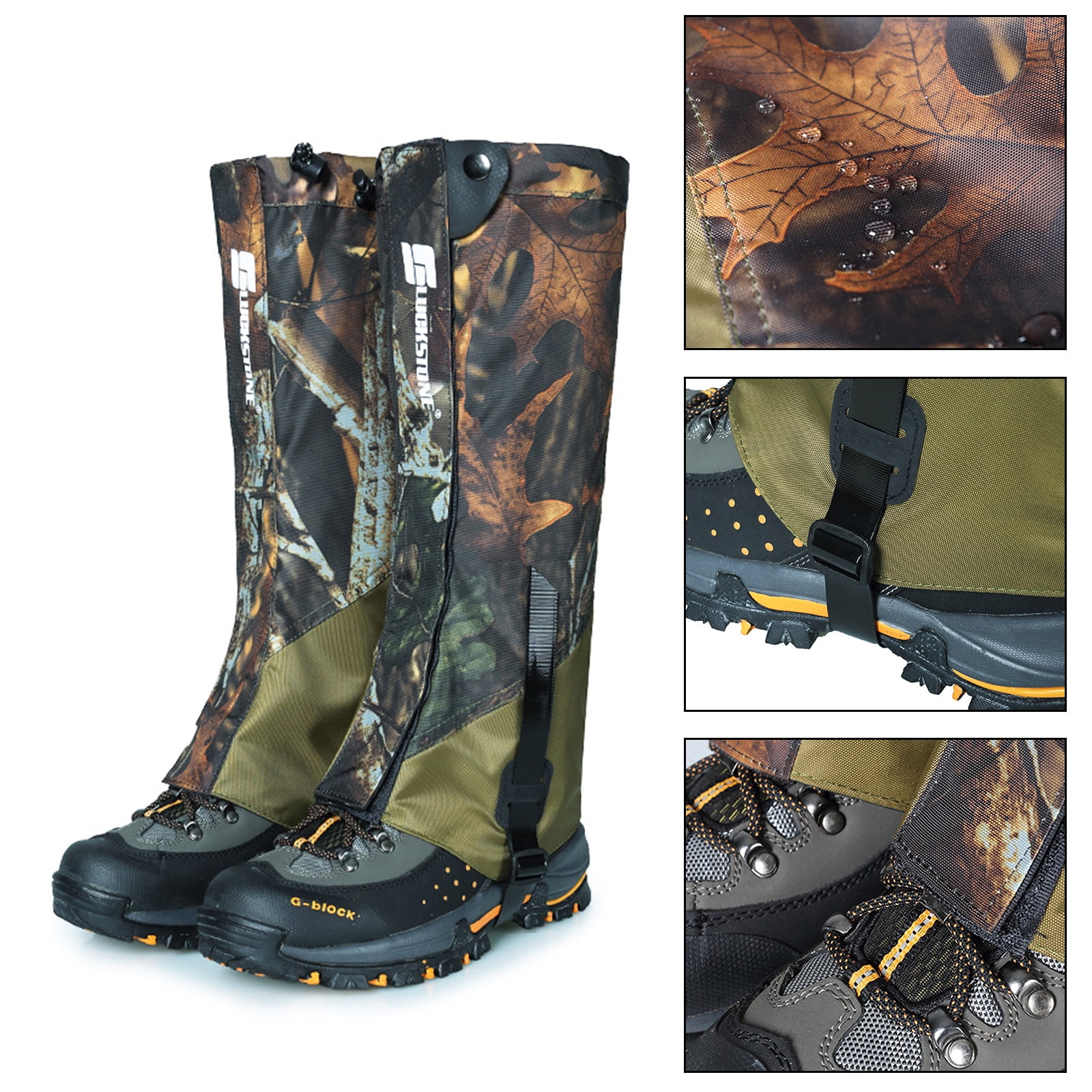 Hiking Hunting Snow Outdoor Sand Snake Waterproof Boots Cover Legging ...