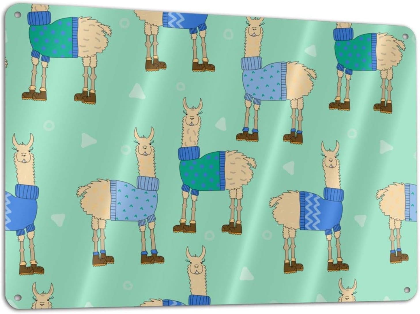 Hiking Llamas Tin Signs Wall Decor for Bars,Restaurants,Cafes Pubs ...