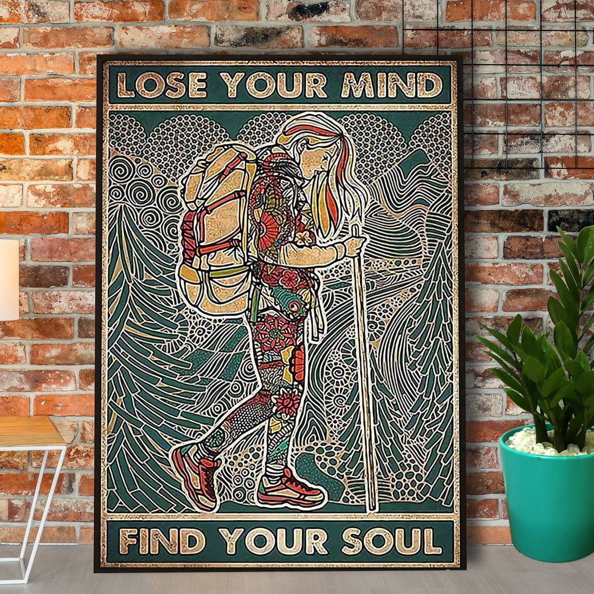 Hiking Lose Your Mind Find Your Soul Paper Poster No Frame Matte Wall ...