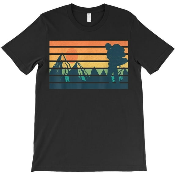 Hiking Mountains Retro Adventure Hiker Vintage Themed H36479 T-Shirt ...