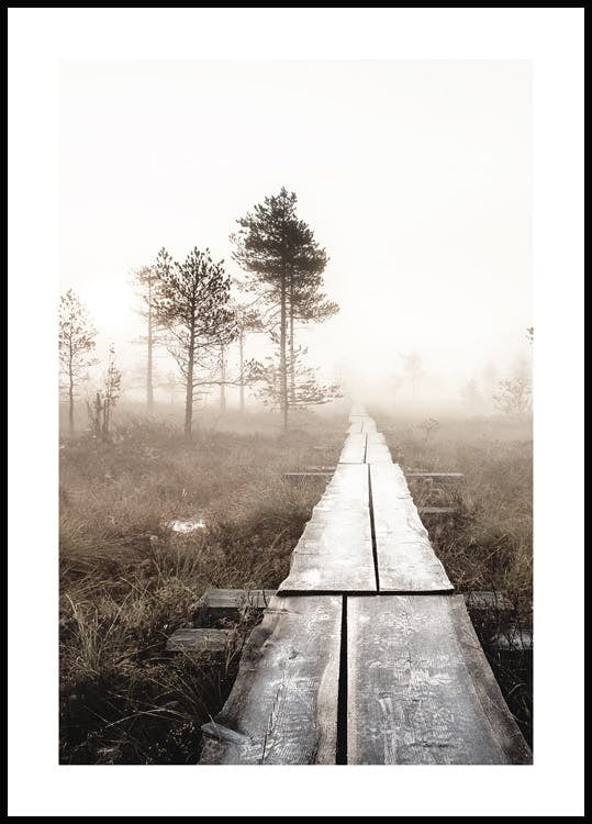 Hiking Path Poster Wall Art, Modern Wall Decor For Living Room Bedroom ...