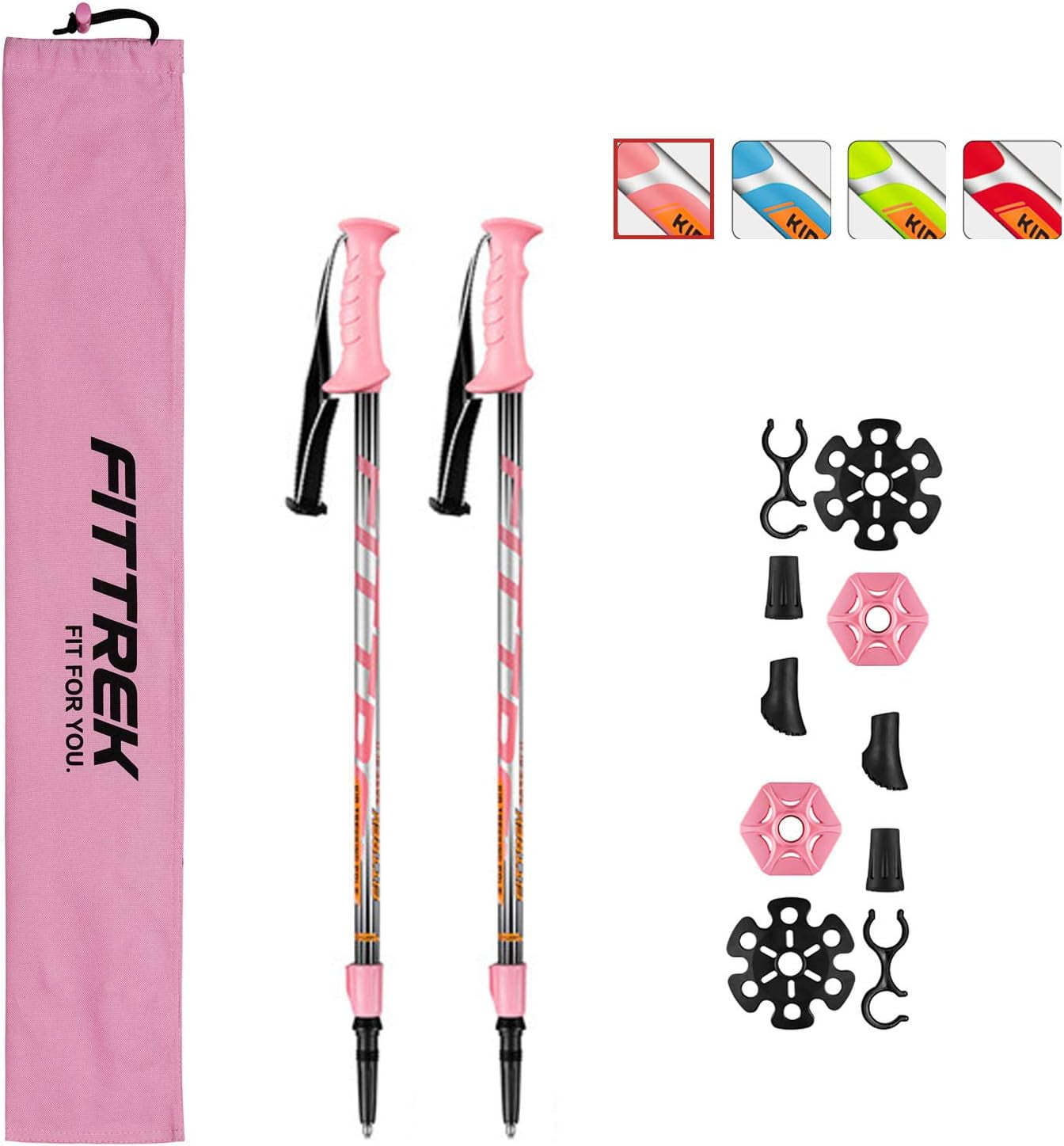 Hiking Poles for - Ultralight Nordic Walking Sticks - Telescopic Child ...