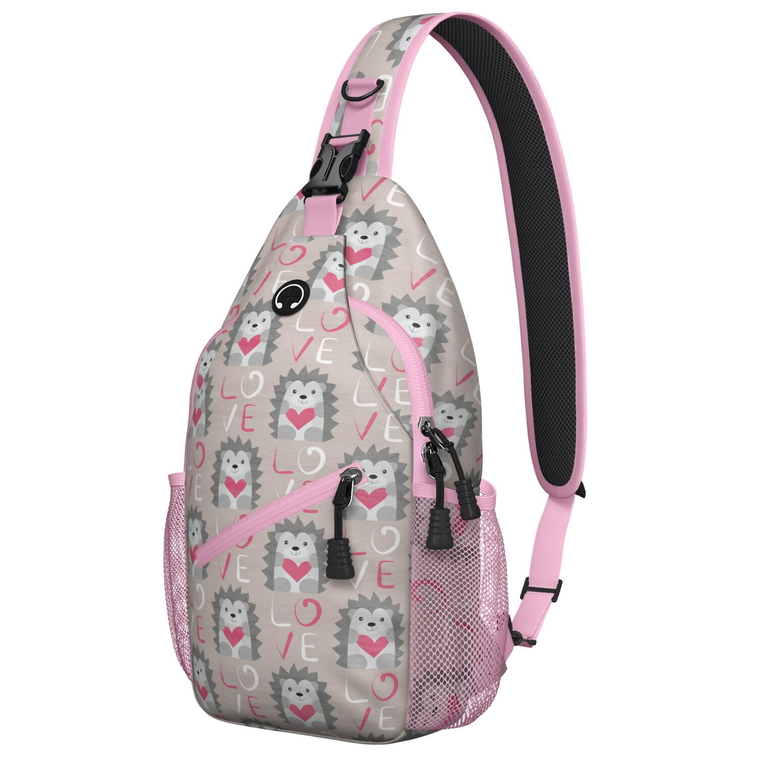 Hiking-Pro Hedgehog Sling Bag - Animal Lover's Crossbody Backpack with ...