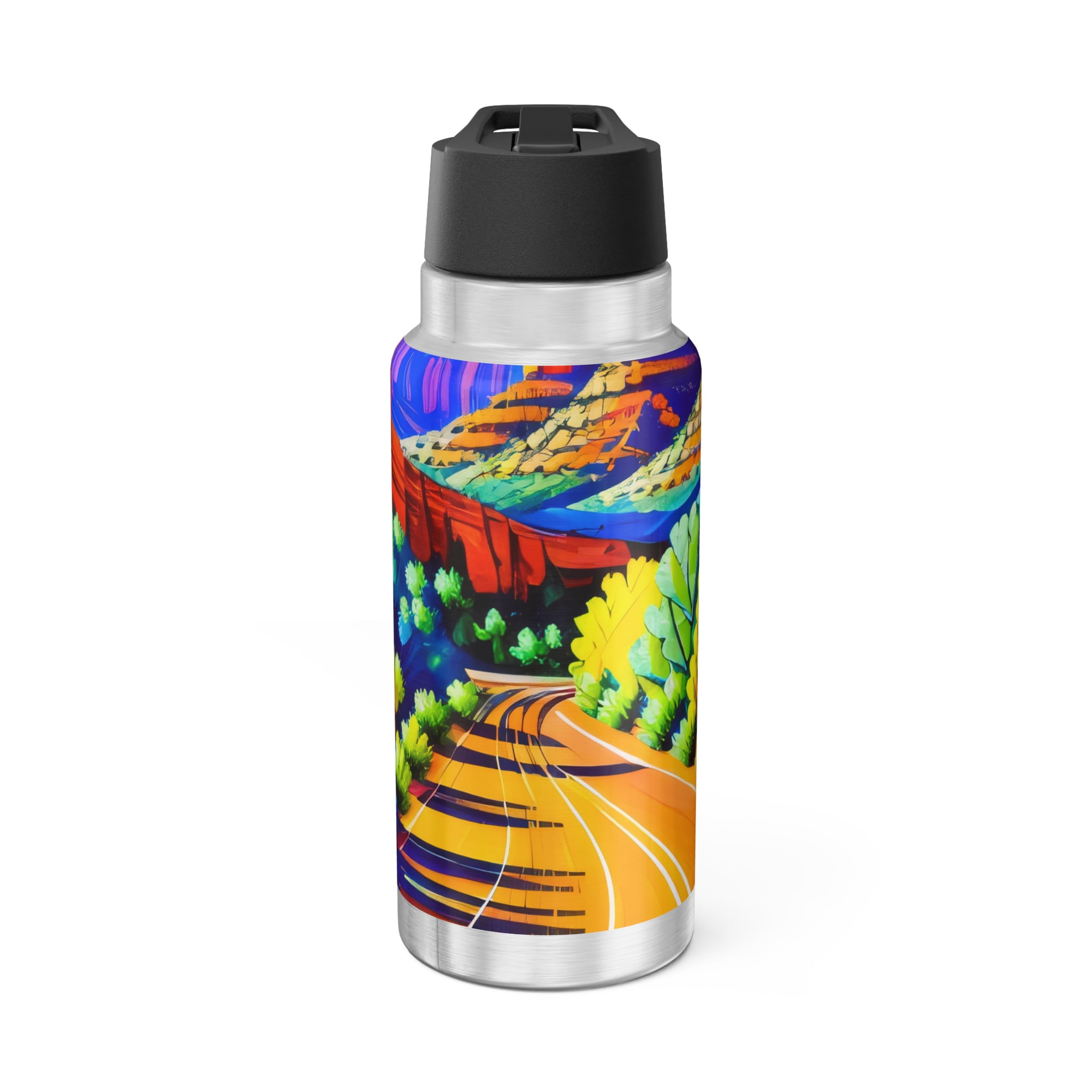 Hiking Sedona Arizona Desert Landscape Print 32oz Drink Cup Gator ...