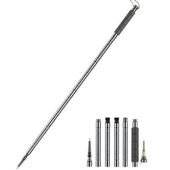 Hiking Tactical Stick Walking Staff - Outdoor Multitool Gear Trekking ...