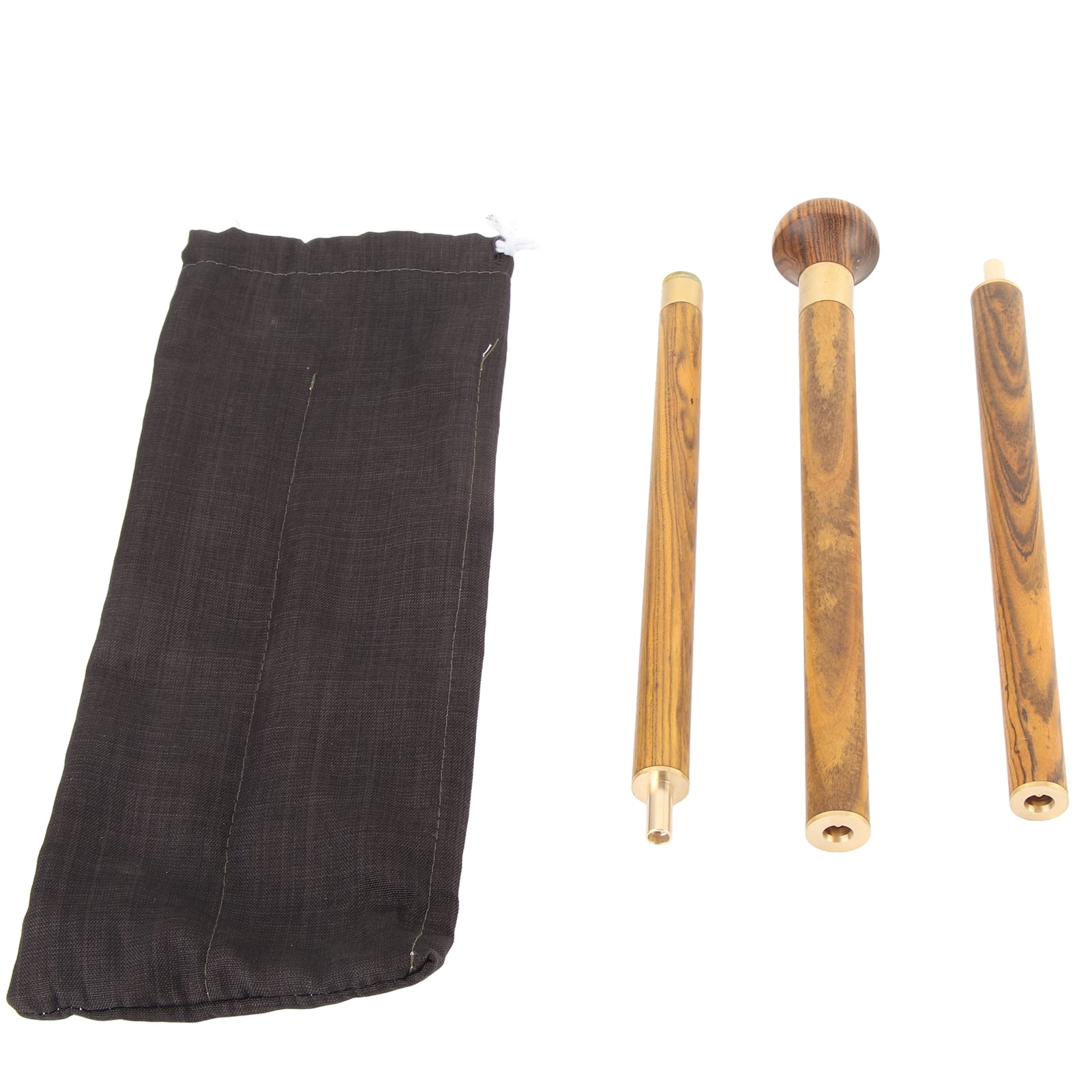 Hiking Walking Sticks 3 Sections Wooden Walking Cane Hand Walking Stick ...