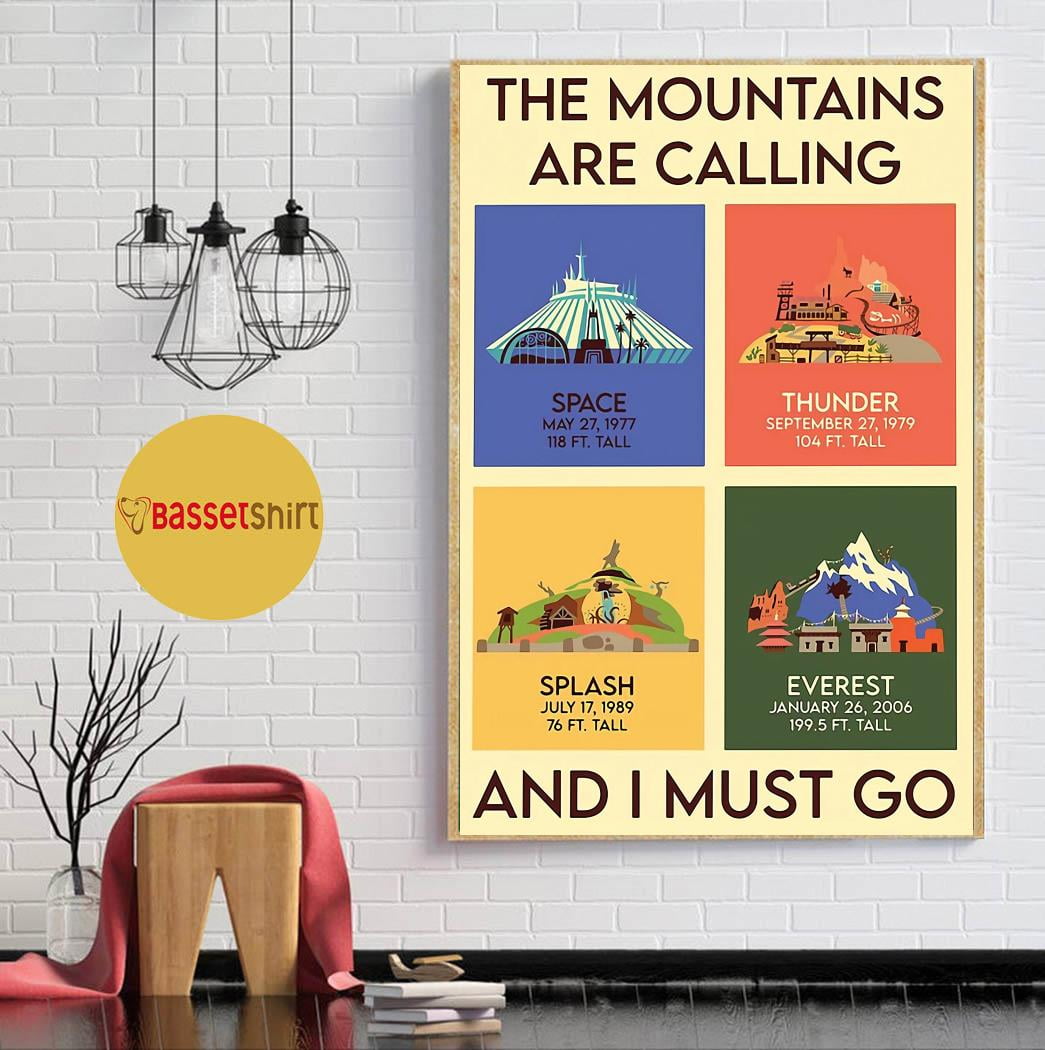 Hiking camping the mountain is calling poster 24 x 36 Inch Poster ...