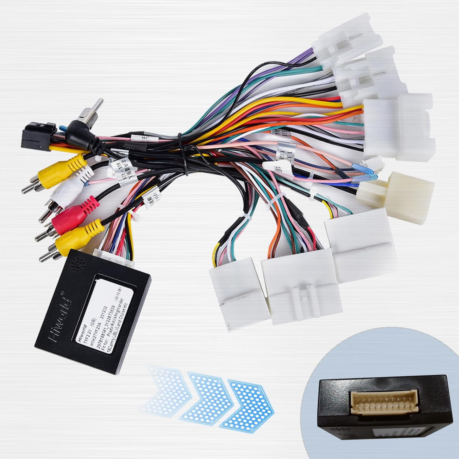 Hikity Harness Adapter for Toyota Car Stereo Radio Power Cable Adapter ...