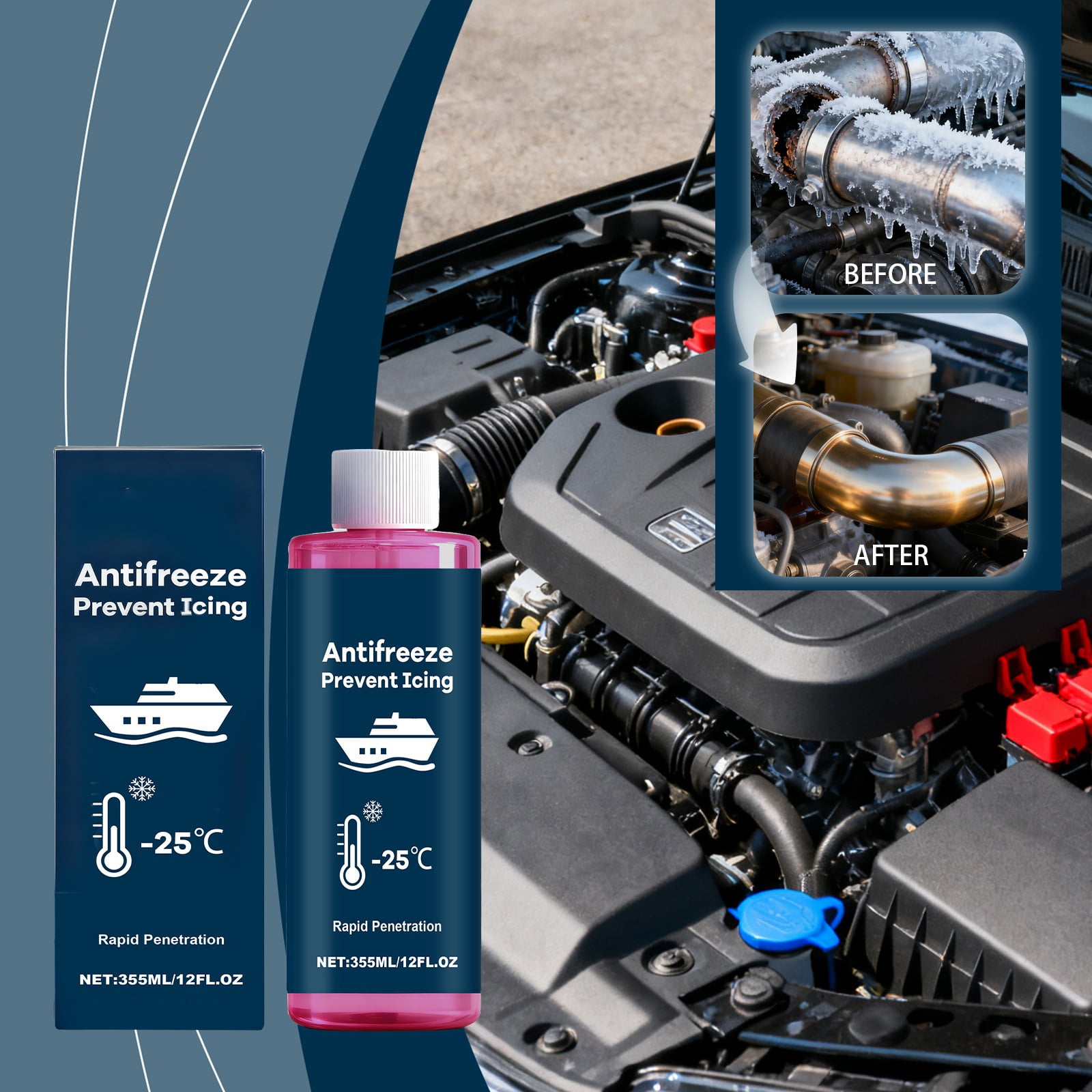 Hikmarion Engine Antifreeze Prevent Freezing System For Low-Temperature ...