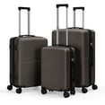 Hikolayae Hardside Spinner Luggage Sets in Coffee Brown, 3 Piece, TSA ...