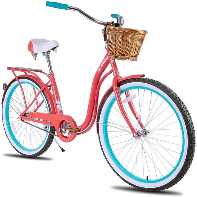 Hiland 26 inch Comfort Cruiser Bicycle, Single Speed Drivetrain for ...