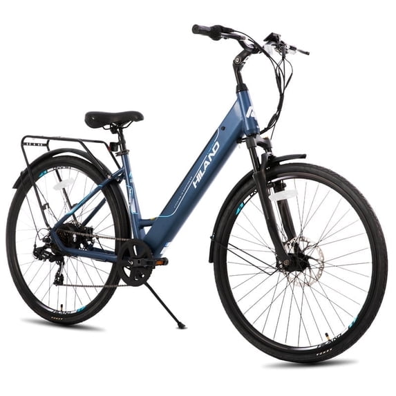 Hiland 350W Electric Bike for Men Women, 700C Step-Through Commuter ...