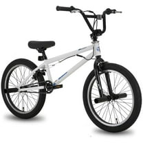 Mongoose Grid Mag 20-Inch BMX Freestyle Bike, Single Speed, Silver ...