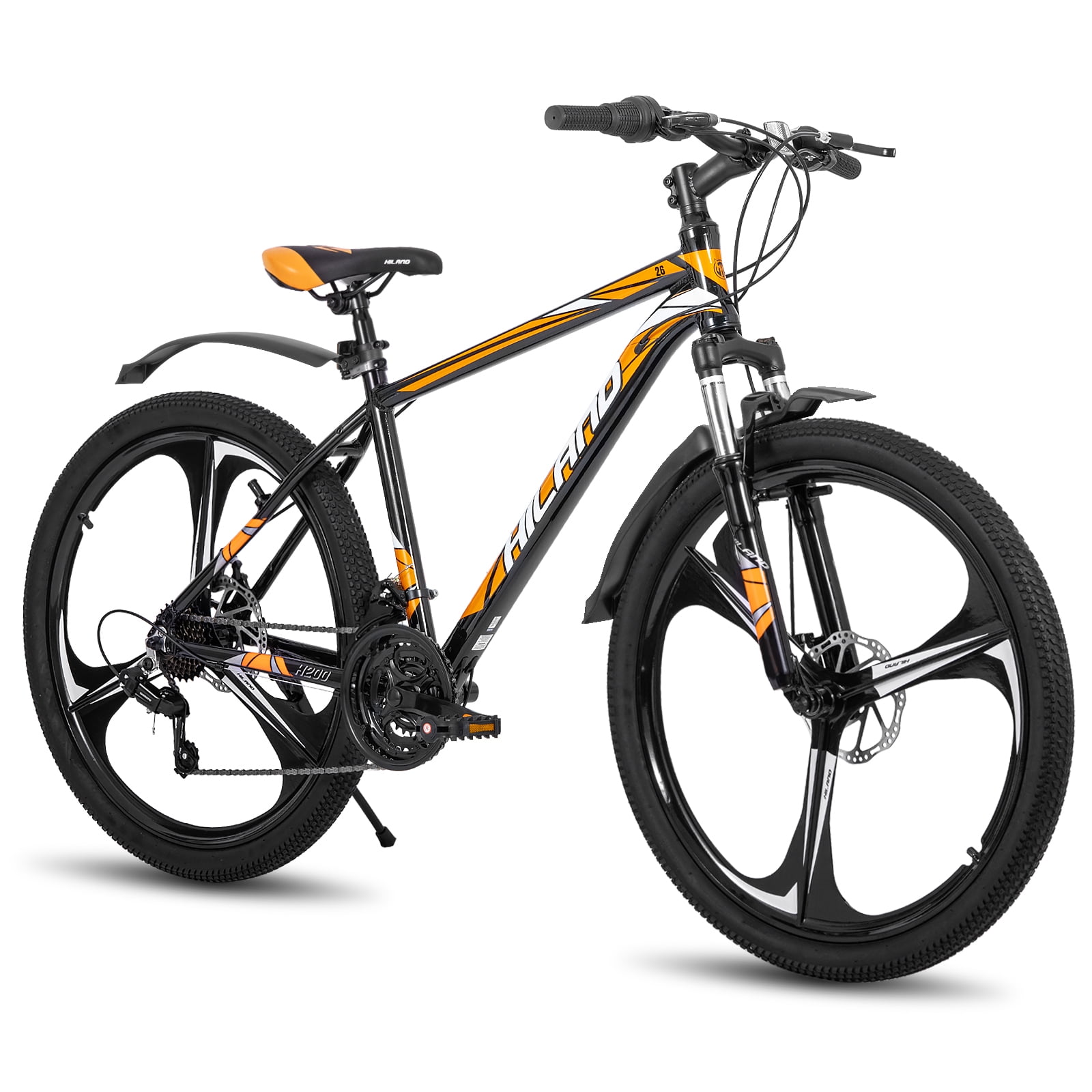 Hiland Full-Suspension Mountain Bike, Shimano 21 Speeds, 26 Inch Wheels, for Men Women MTB ...