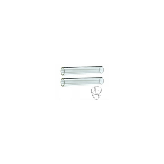 Hiland Two-Piece Tempered Glass Tube Replacement for Square Glass Tube ...