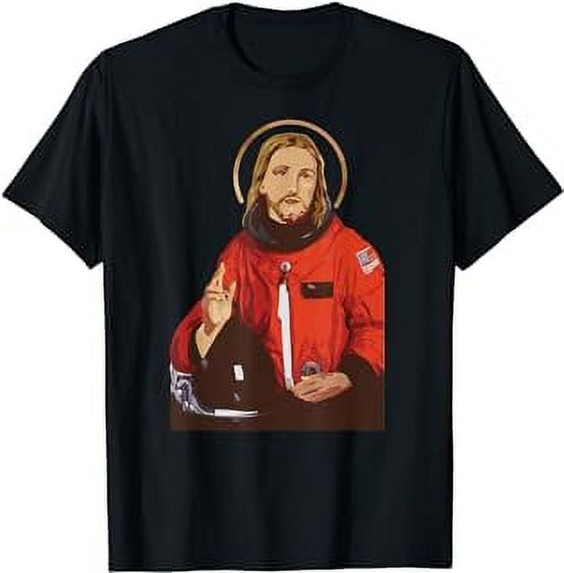Hilarious Astronaut Jesus Christ in Space Suit Shirt - Walmart.com