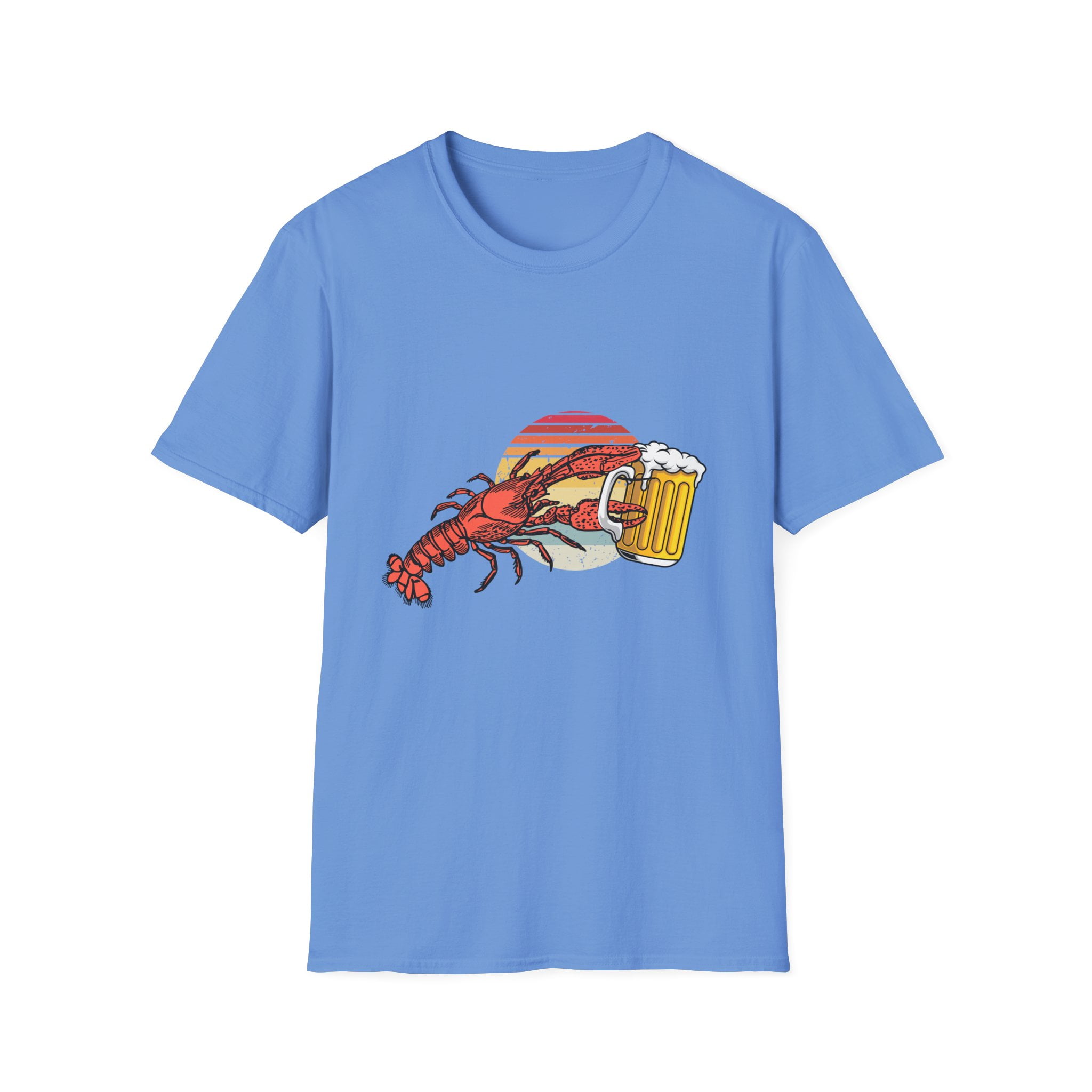 Hilarious Lobsters Opening Drinks Vacationing Illustration Vintage ...