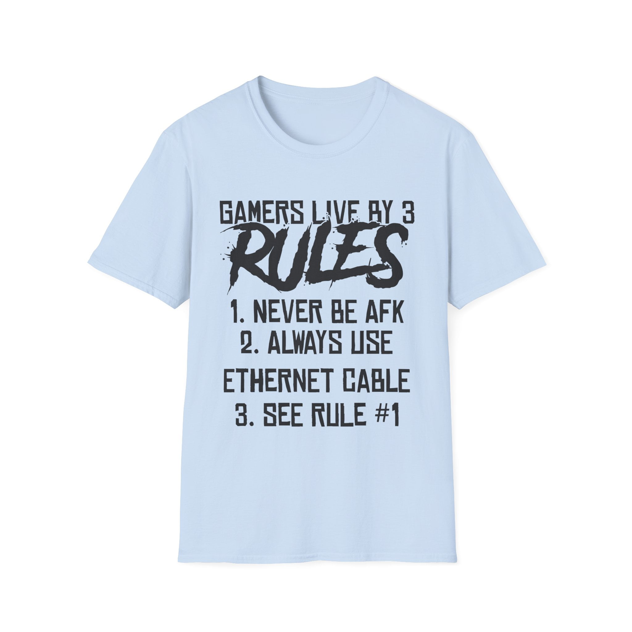 Hilarious Nostalgic Player 3 Rules Gamer Games Techie Lover Novelty ...