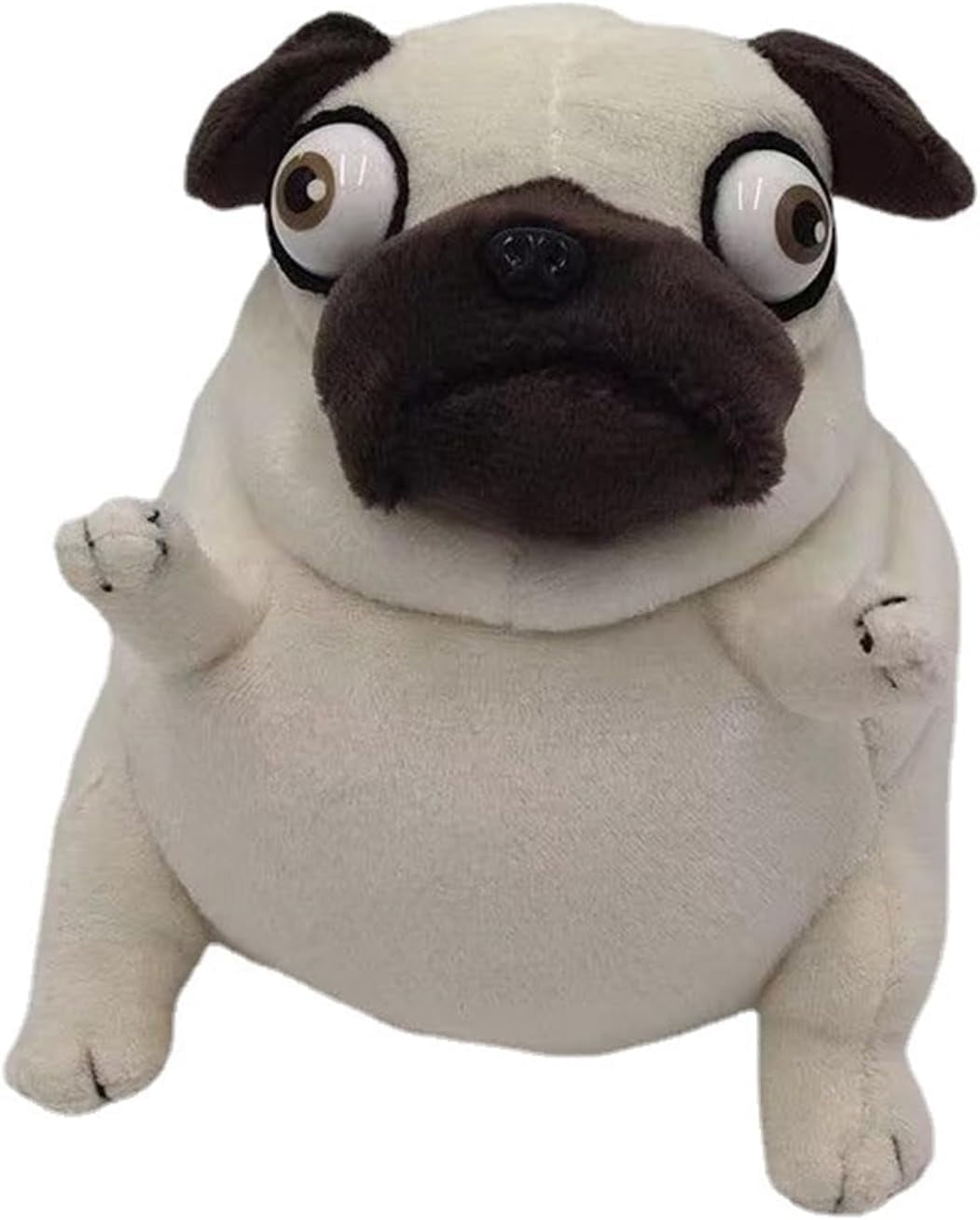 Hilarious Pug Stuffed Animal - 6" Funny Ugly Cute Pug Dog Plush Toy ...